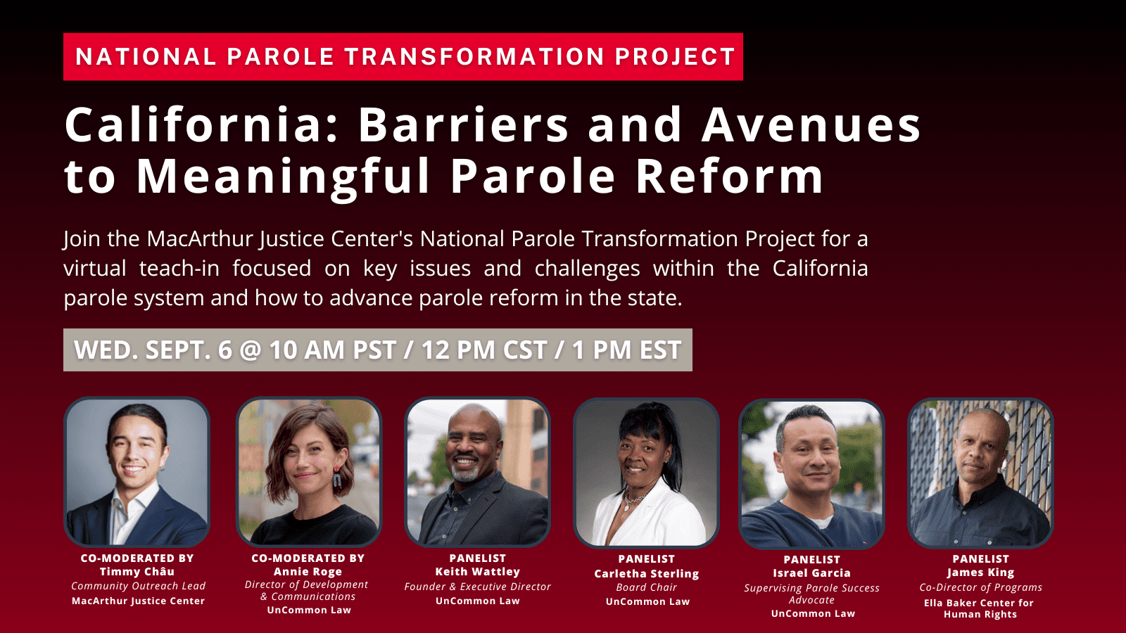 National Parole Transformation Project - MacArthur Justice