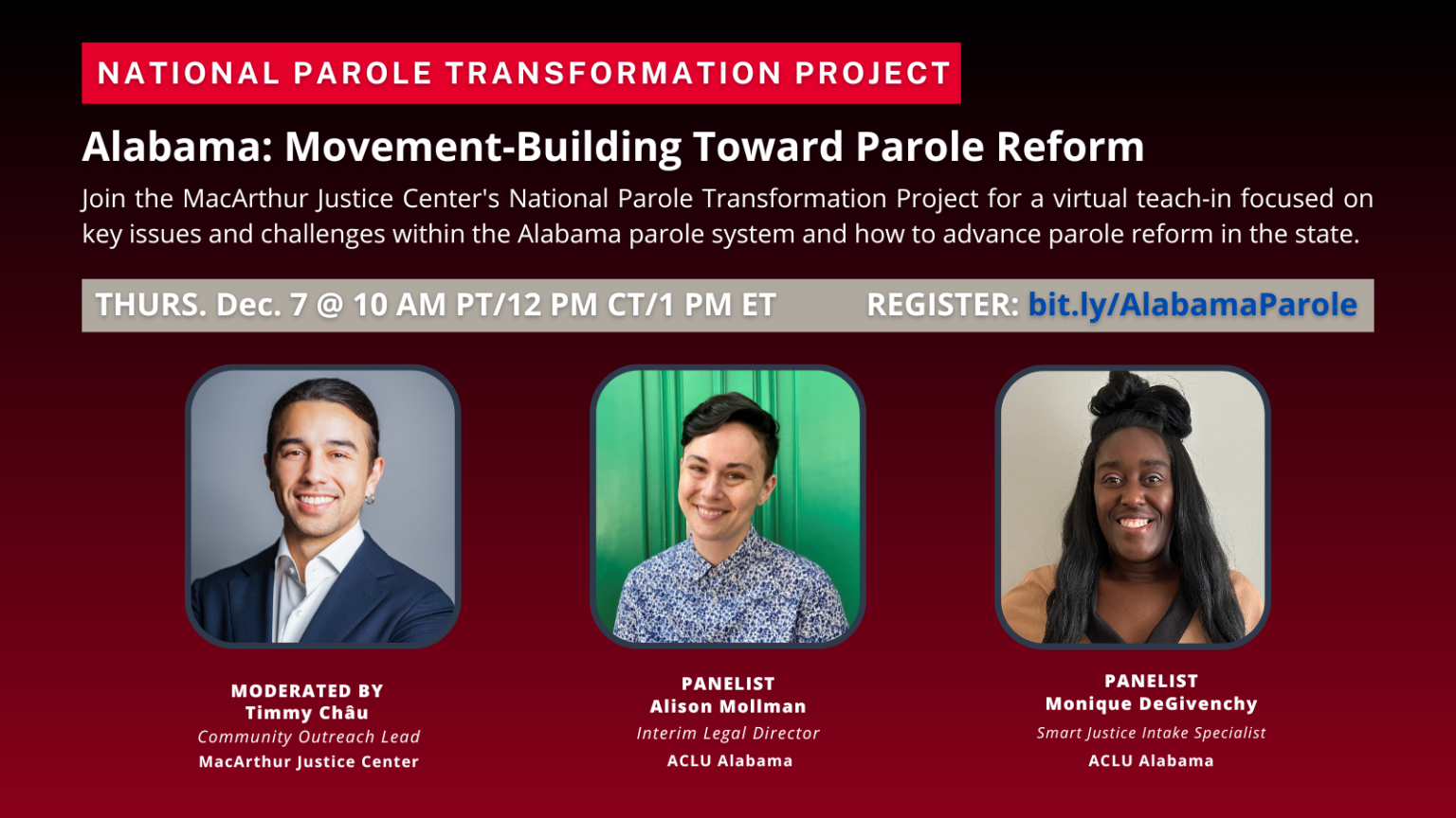 National Parole Transformation Project - MacArthur Justice